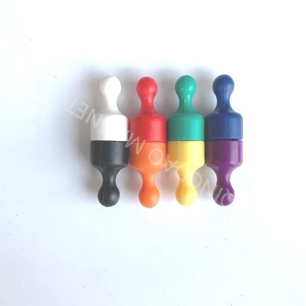 Sintered NdFeB Hook Magnet, N35, Permenent Office Magnets in White Color